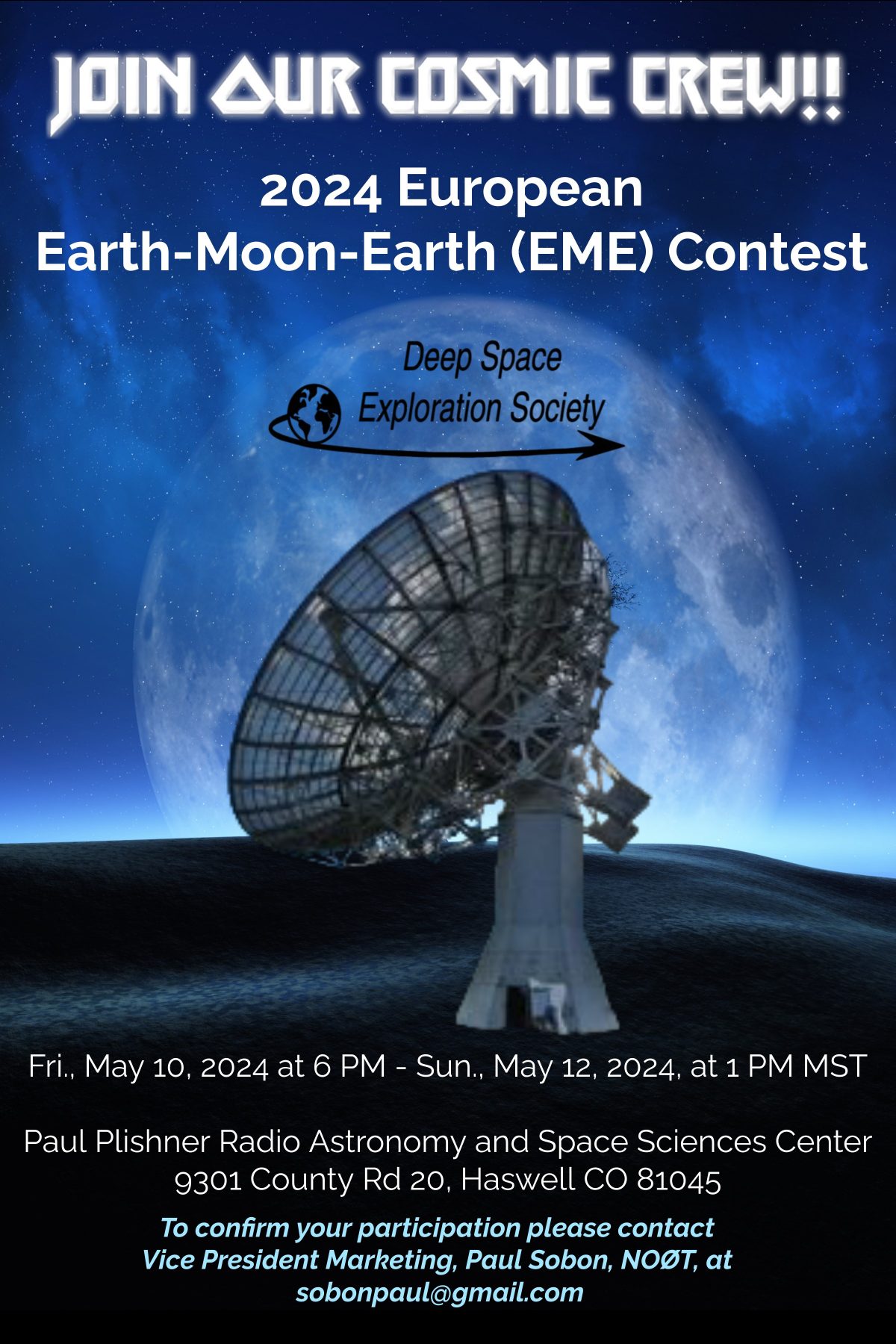 Deep Space Exploration Society – Colorado — Radio Astronomy at the Speed of Light